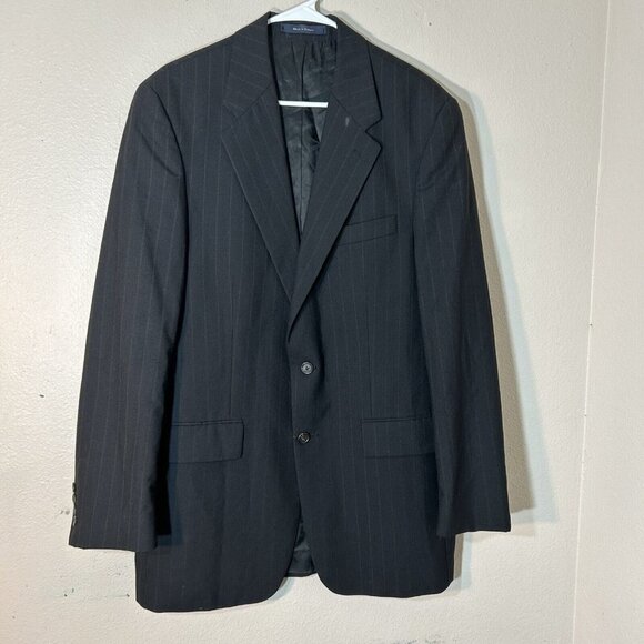 Ralph Lauren | Suits & Blazers | Ralph Lauren Black Sport Coat Pinstripe Blazer 4l 40t 2 Button ...